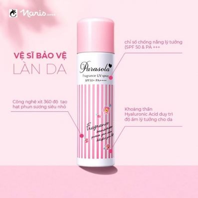 Xịt Chống Nắng Naris Parasola UV SPF50+ PA++++ 50g Parasola Fragrance ...