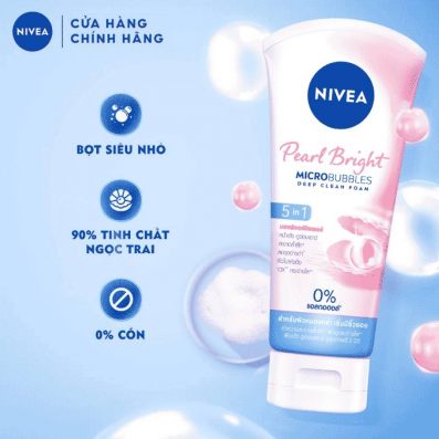 Sữa Rửa Mặt Nivea Tinh Chất Ngọc Trai Làm Sáng Da 100g - Pearl Bright ...